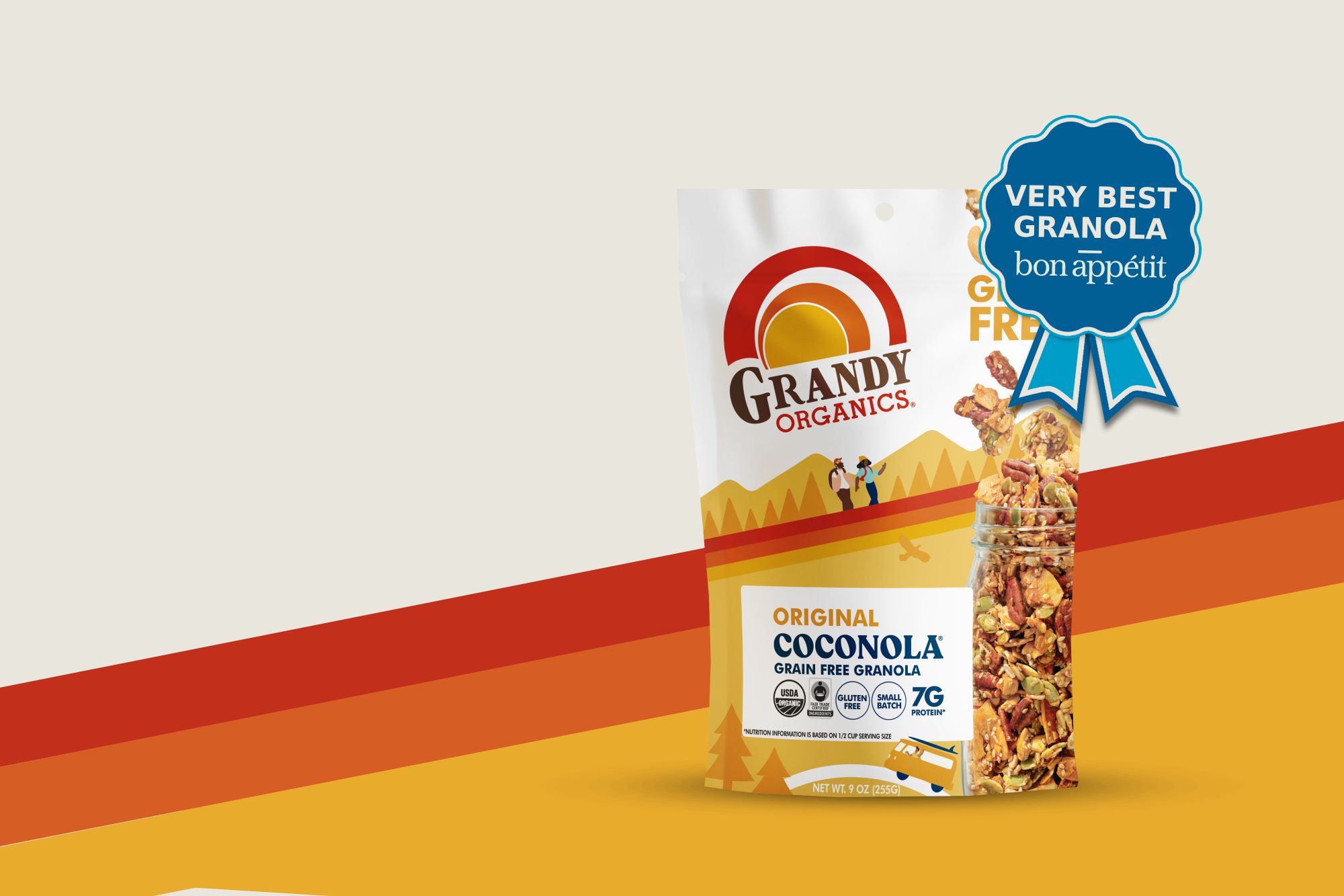 Organic granola, trail mix, roasted nuts & more by Grandy Organics